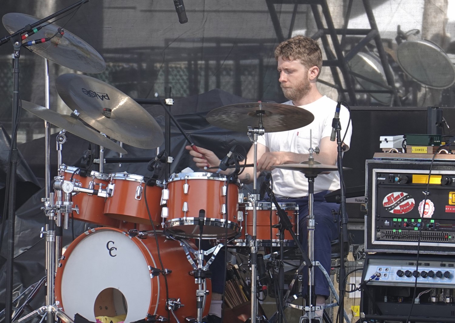 Griffin Goldsmith During Soundcheck Prior to Dawes Playing at the ...